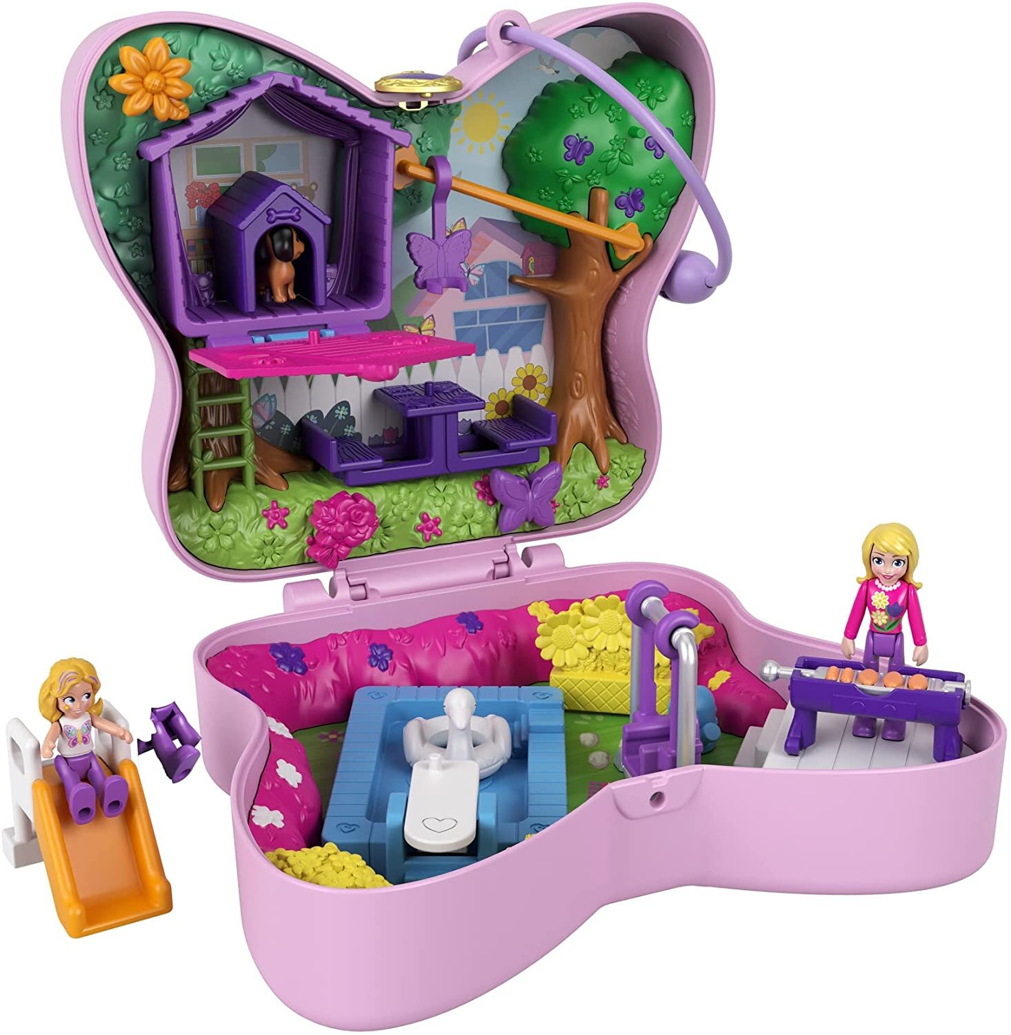 Polly Pocket Coffret Univers Le Jardin Papillon Mini Figurines Polly