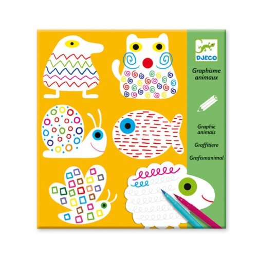 Graphisme animaux Djeco pour enfant de 3 ans à 6 ans - Oxybul éveil et ...