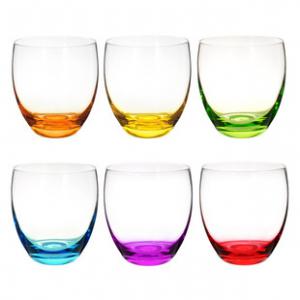 6 Verres à eau colorés - Kadolog