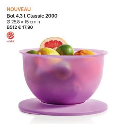 Bol Classic 2000 - 4,3L - Tupperware | Kadolog