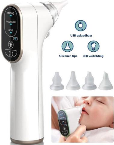 Hoy en Dia® Neusreiniger baby - Elektrische Neuszuiger met USB ...