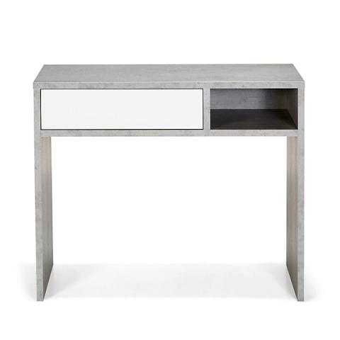 Console béton structuré 1 tiroir - Fjord - Consoles tables chaises ...